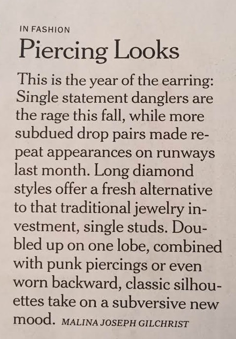 Miley Cyrus, Earrings and the Week in Review | Wendy Brandes Jewelry Blog